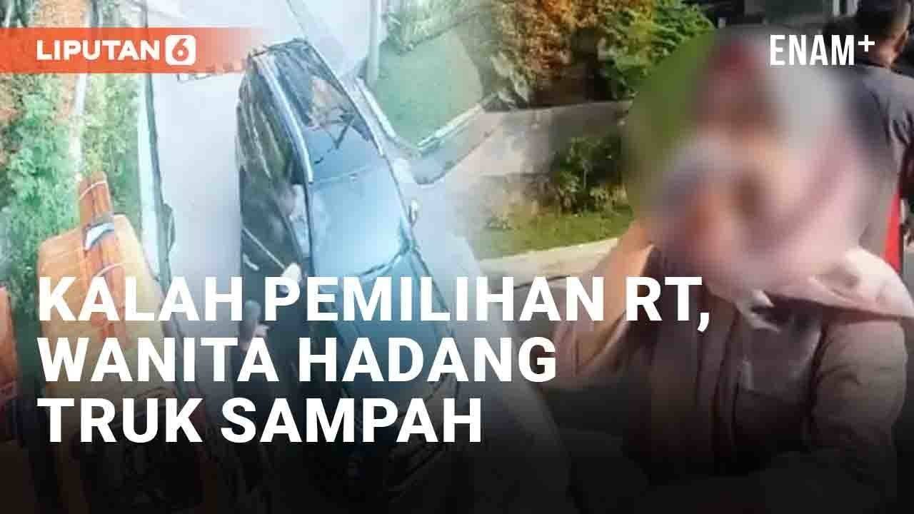 Kalah Pemilihan RT, Wanita Hadang Truk Sampah di Bogor - LiputanEnam ...