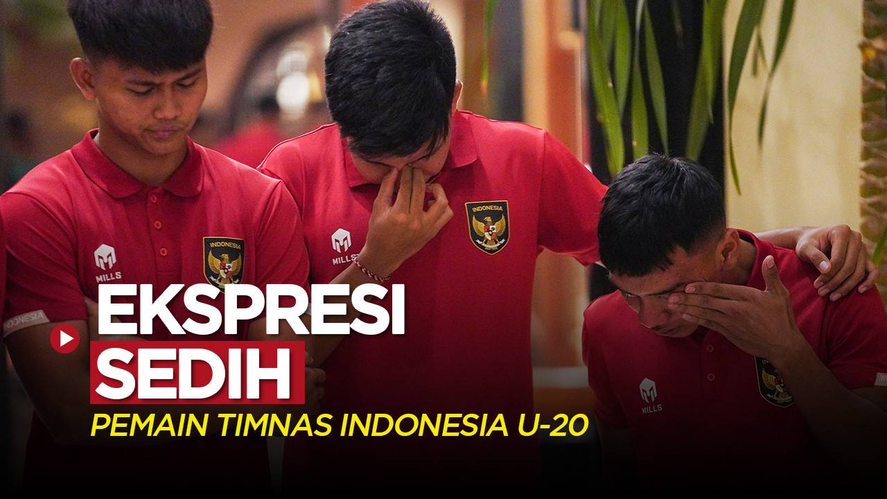 Ekspresi Sedih Para Pemain Timnas Indonesia U-20 setelah Indonesia ...