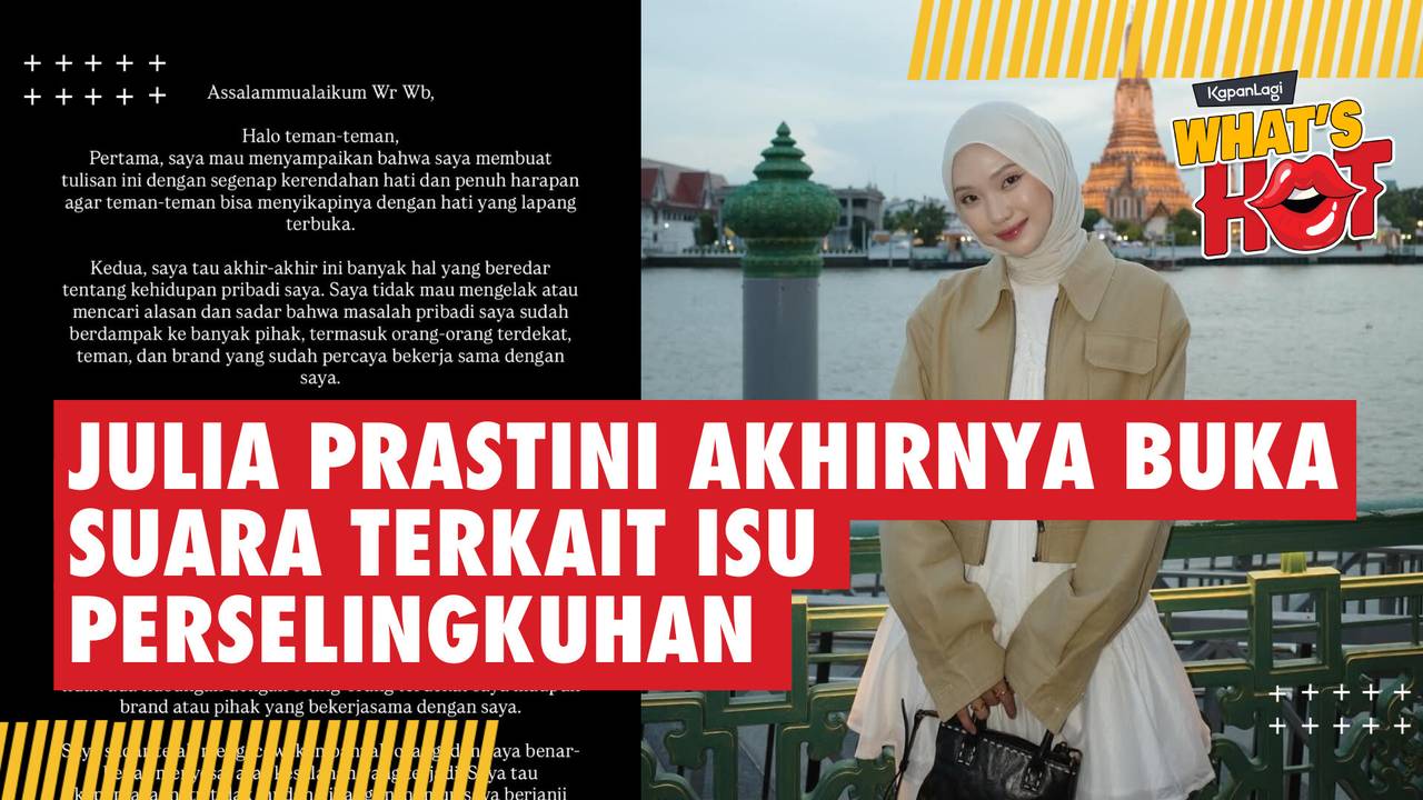 Julia Prastini Akhirnya Buka Suara Terkait Isu Perselingkuhan, Minta Maaf Ke Suami Dan Anaknya