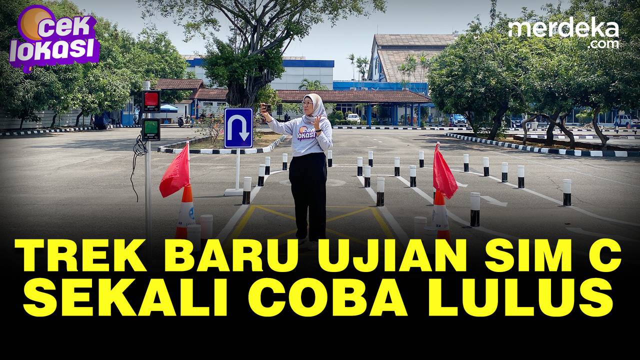 Ujian Praktik SIM C Antigagal, Jalur 8 dan Zigzag Kini Dihapus ...