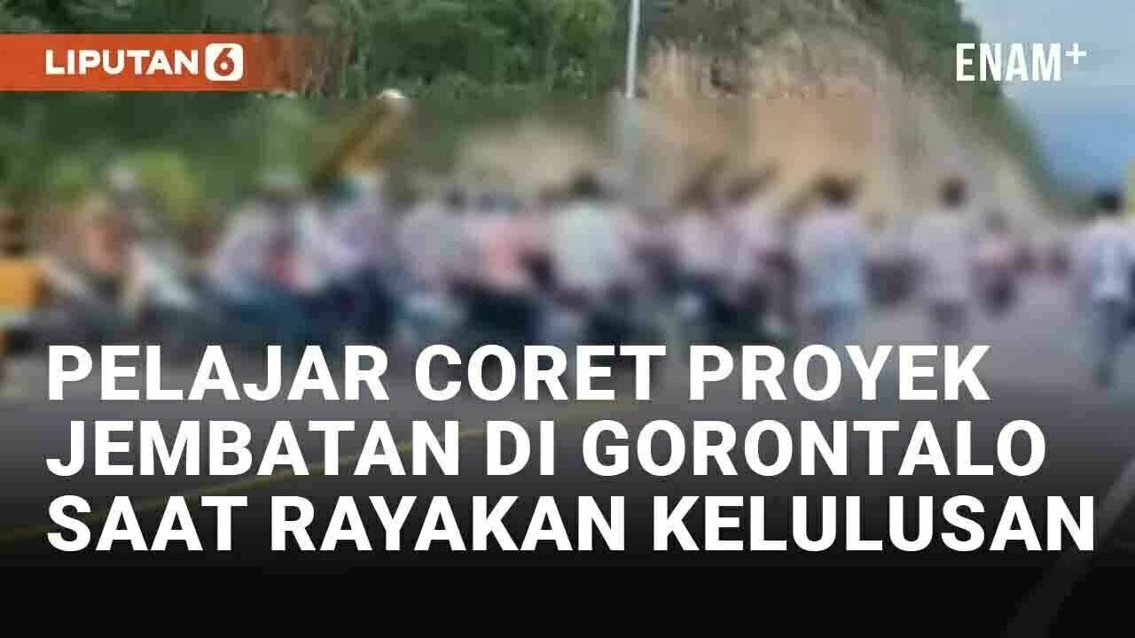 Miris, Pelajar Coret Proyek Jembatan Baru GORR di Gorontalo Saat ...