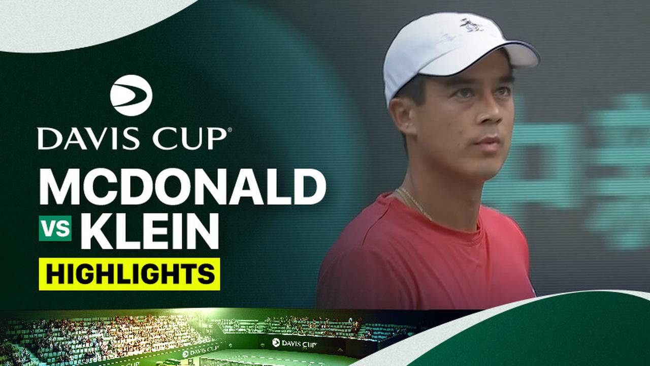 Mackenzie Mcdonald (USA) vs Lukas Klein (SVK) - Highlights | Davis Cup ...