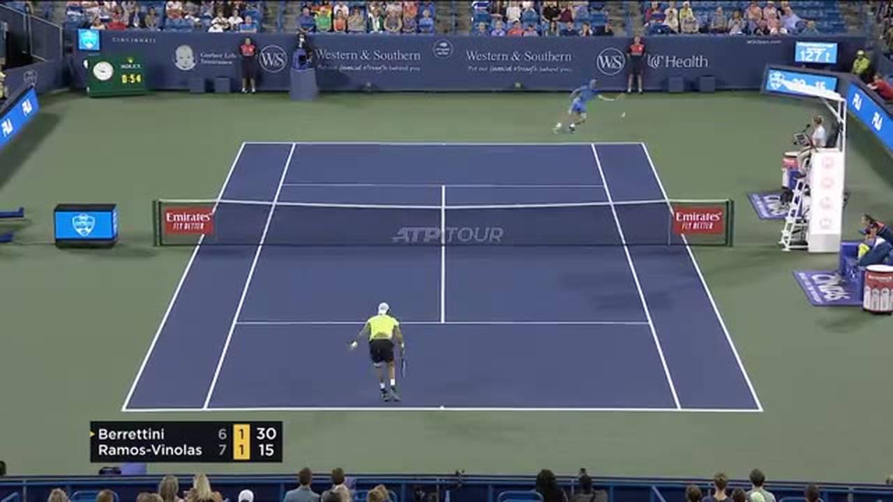 Match Highlight | Matteo Berrettini 2 vs 1 Albert Ramos-Vinolas | Western & Southern Open 2021