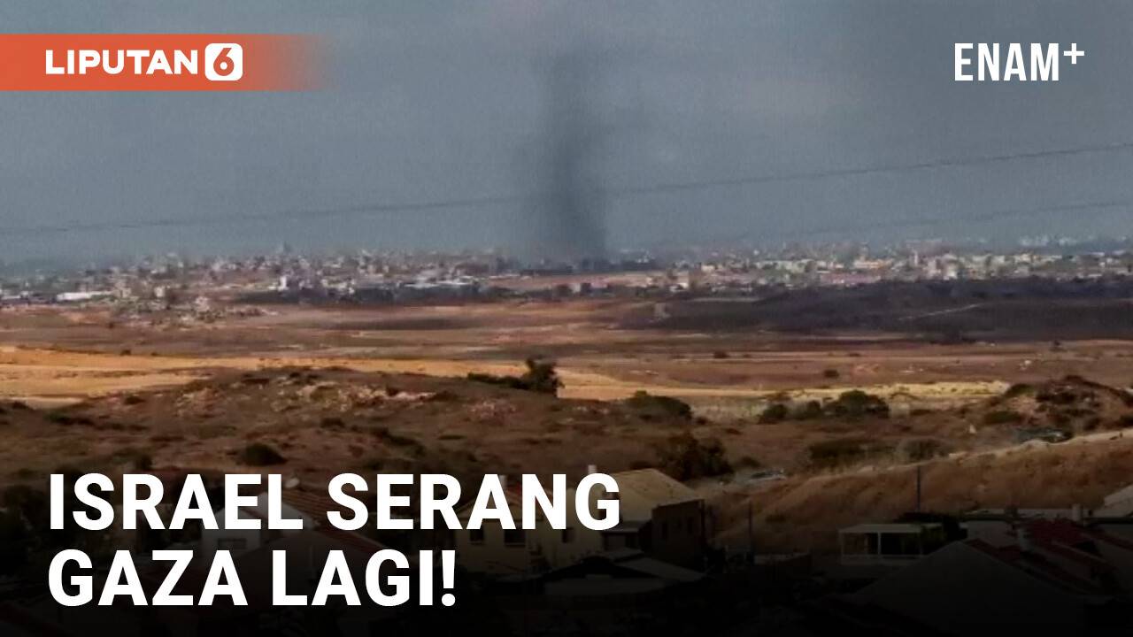 Asap Hitam Kembali Terlihat Usai Israel Serang Palestina - liputan6.com