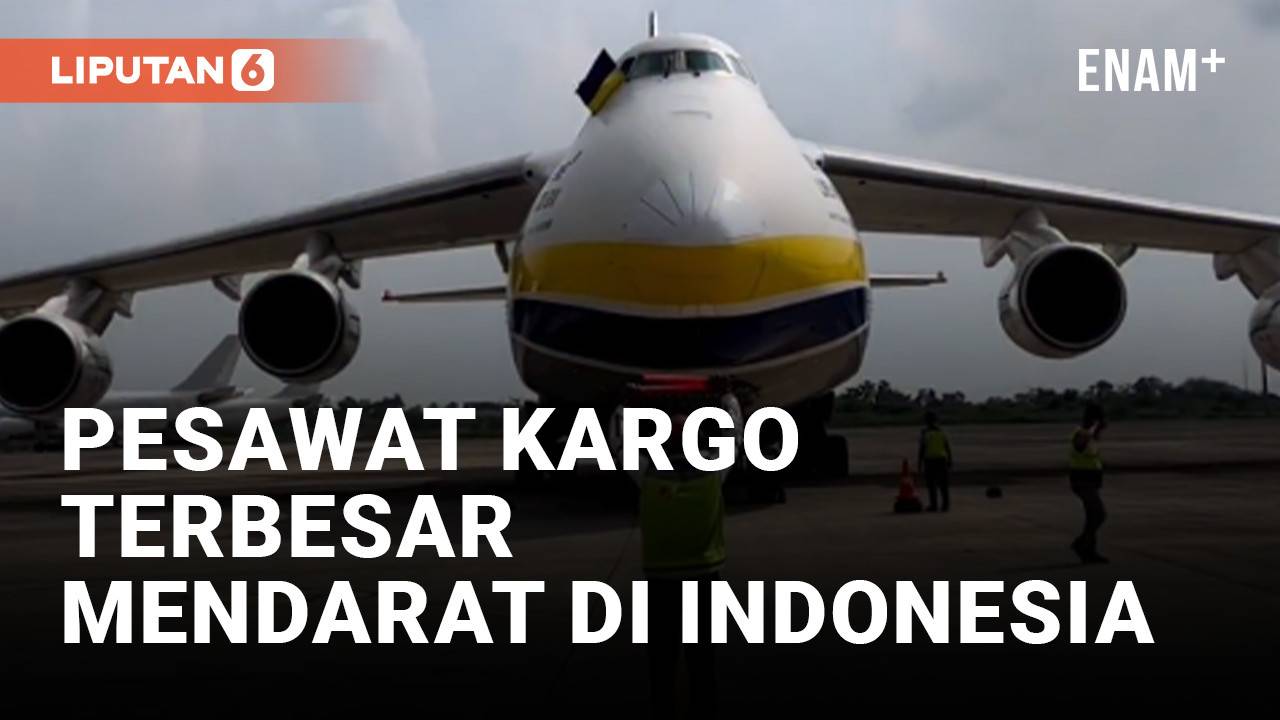 Pesawat Kargo Terbesar di Dunia, Antonov 124-100 Mendarat di Kertajati ...