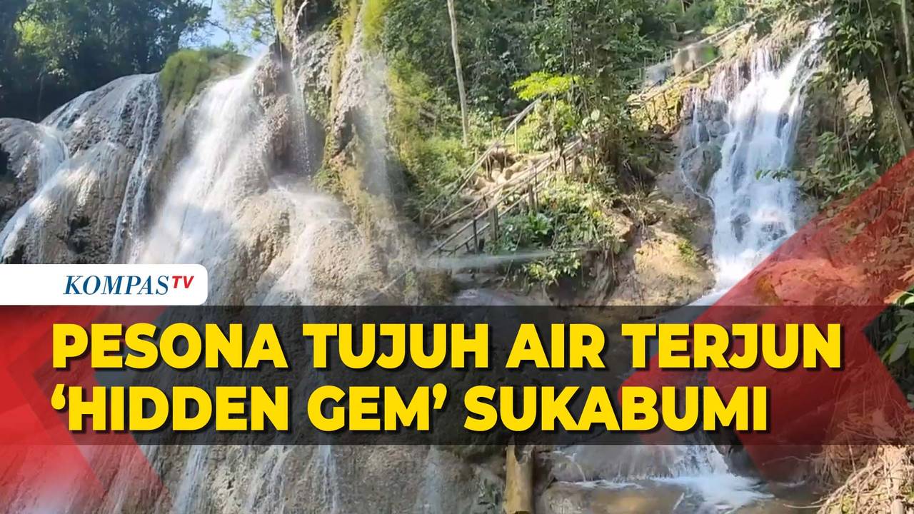 Pesona Tujuh Tingkat Air Terjun di Curug Bibijilan Sukabumi - Kompas TV