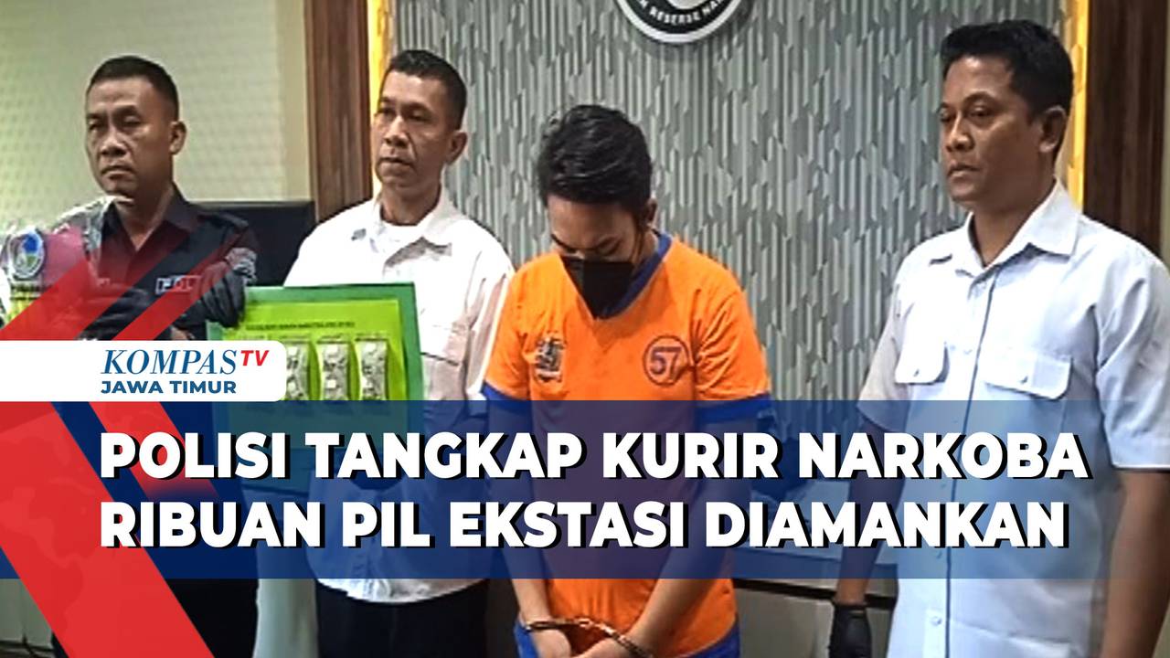 Polisi Tangkap Kurir Narkoba Ribuan Pil Ekstasi Senilai 120 Juta