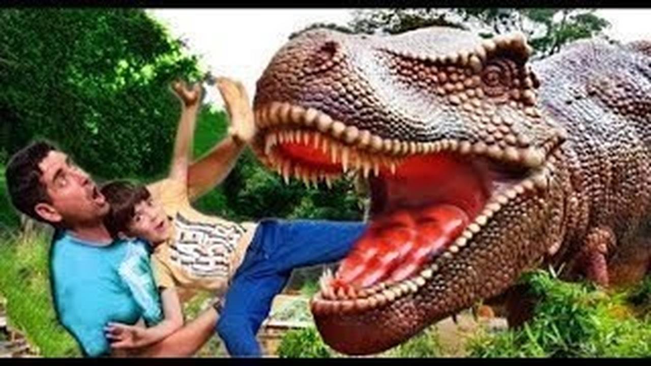 Alex Bermain di Hutan Safari * Dinosaurus Seukuran Terbesar | Vidio