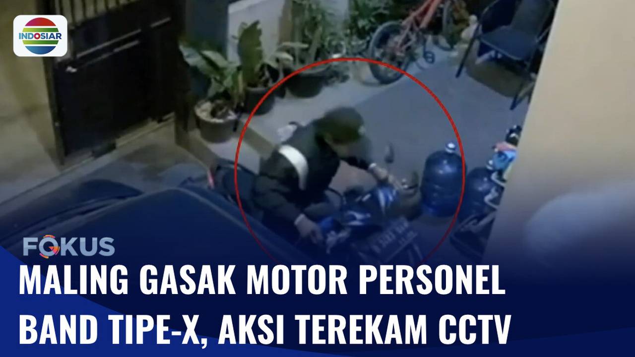 Detik-Detik Maling Bobol Rumah Personel Band Tipe-X, Sepeda Motor Raib ...