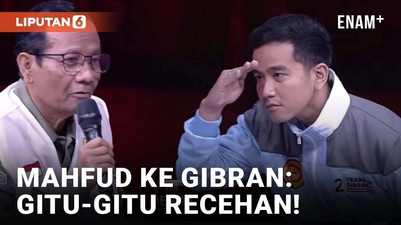 Respons Pertanyaan 'Greenflation' Gibran, Mahfud: Gak Layak Dijawab - LiputanEnam | Vidio