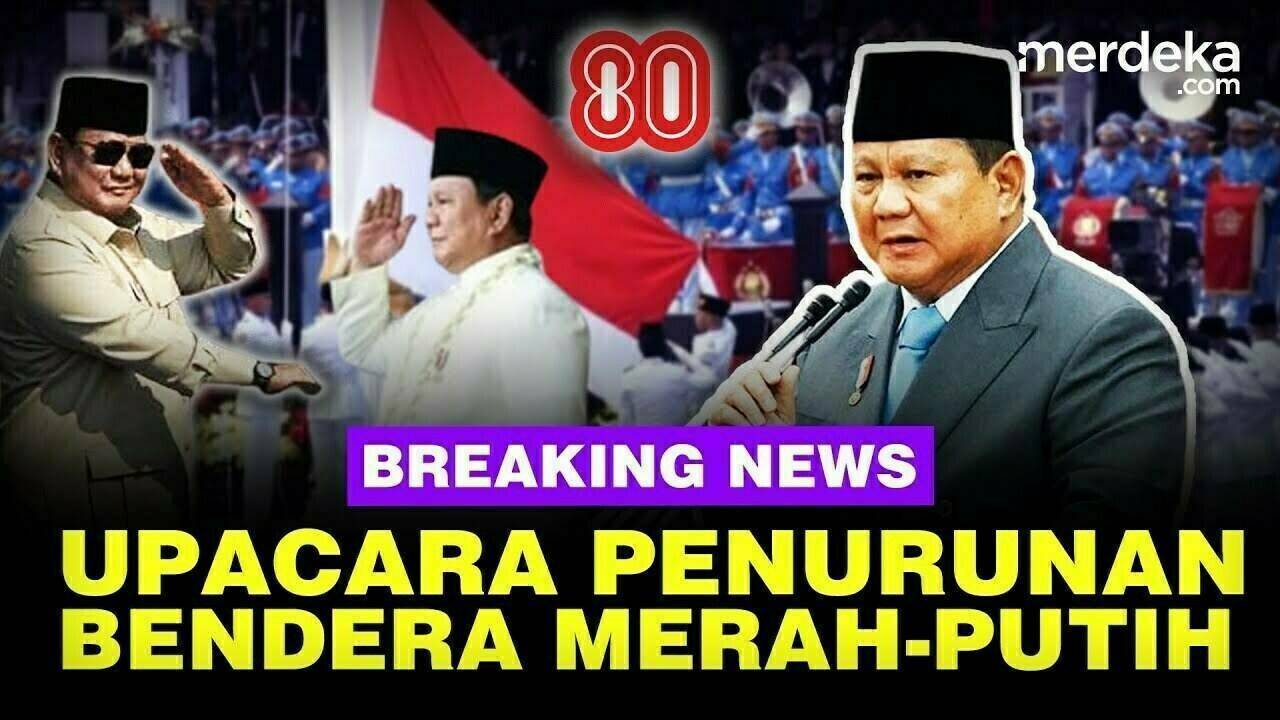 LIVE - Upacara Sakral Penurunan Bendera Sang Saka Merah Putih di Istana
