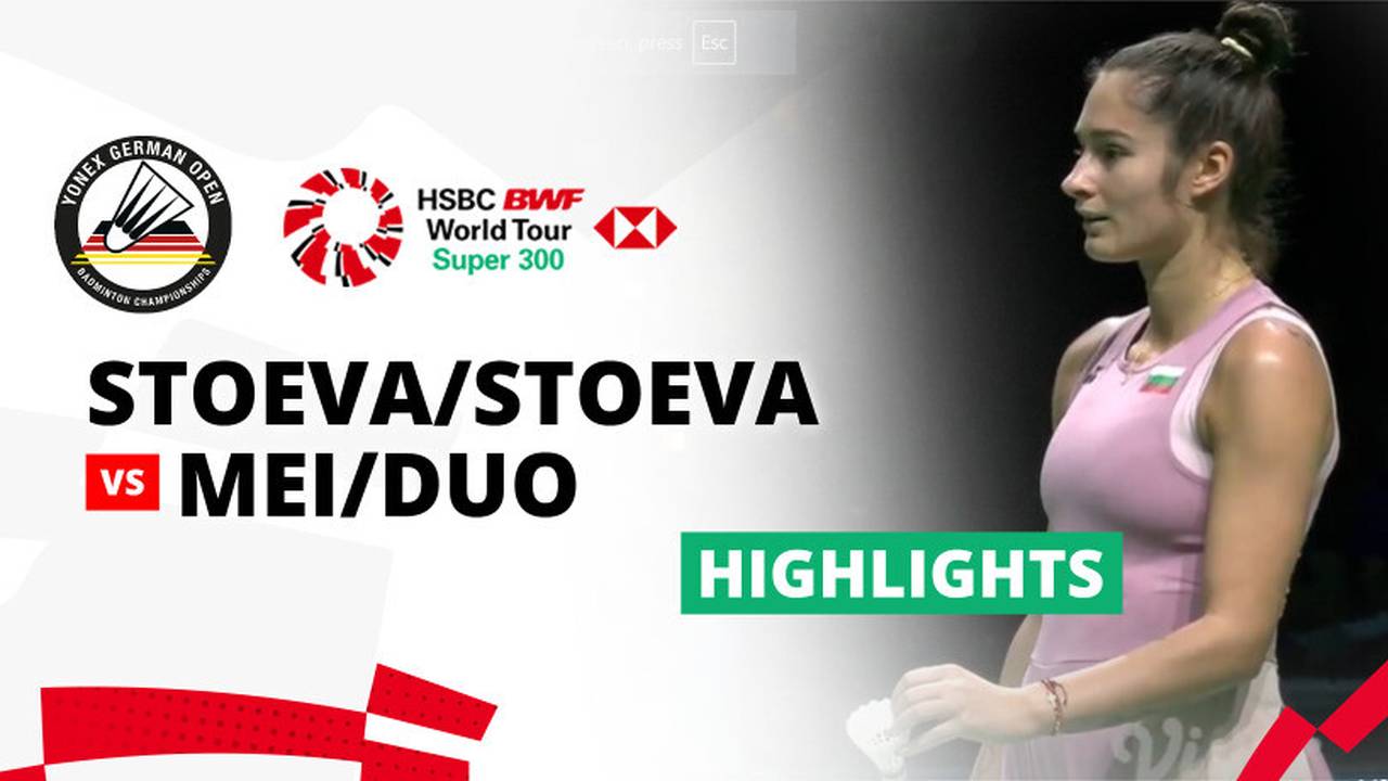 Gabriela Stoeva/Stefani Stoeva (BUL) vs Li Wen Mei/Wang Yi Duo (CHN ...