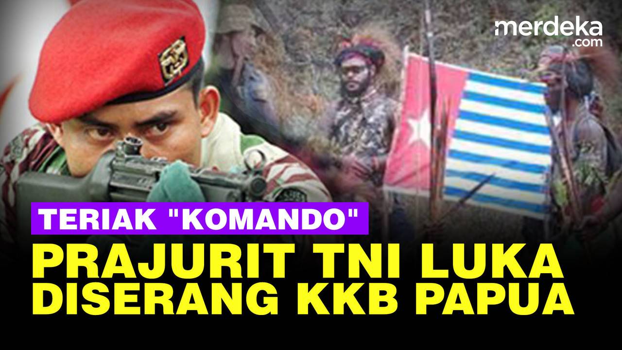 Depan Panglima TNI & Kasad, Prajurit Luka Diserang KKB Papua Teriak "Komando" - merdeka | Vidio
