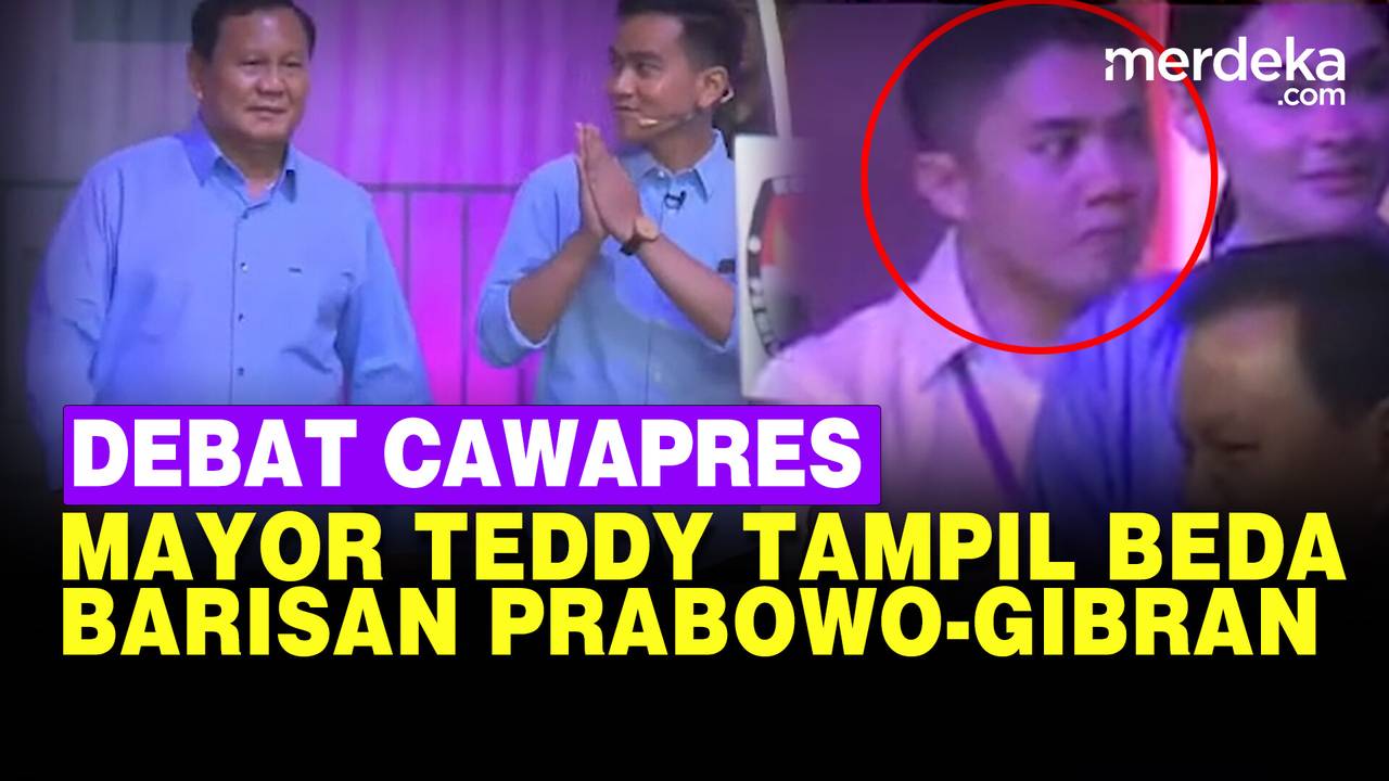 Mayor Teddy Tampil Beda di Debat Cawapres, Gagah di Barisan Prabowo-Gibran - merdeka | Vidio