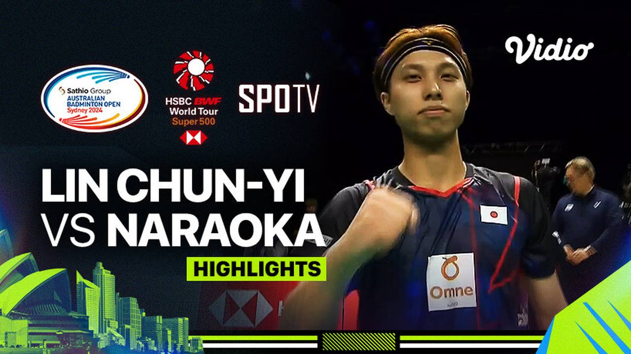 Lin Chun-Yi (TPE) vs Kodai Naraoka (JPN) - Highlights | Sathio Group Australian Open 2024 - Men ...
