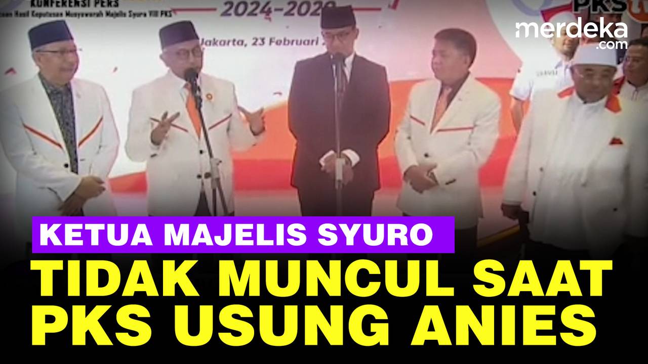 Usung Anies Capres, Ketua Majelis Syuro PKS Salim Segaf Tak Muncul ...