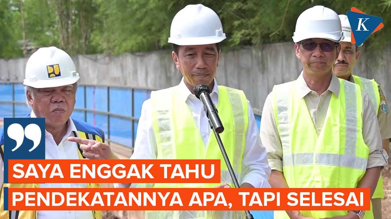 Jokowi Puji Heru Budi Yang Garcep Selesaikan Proyek Sodetan Ciliwung