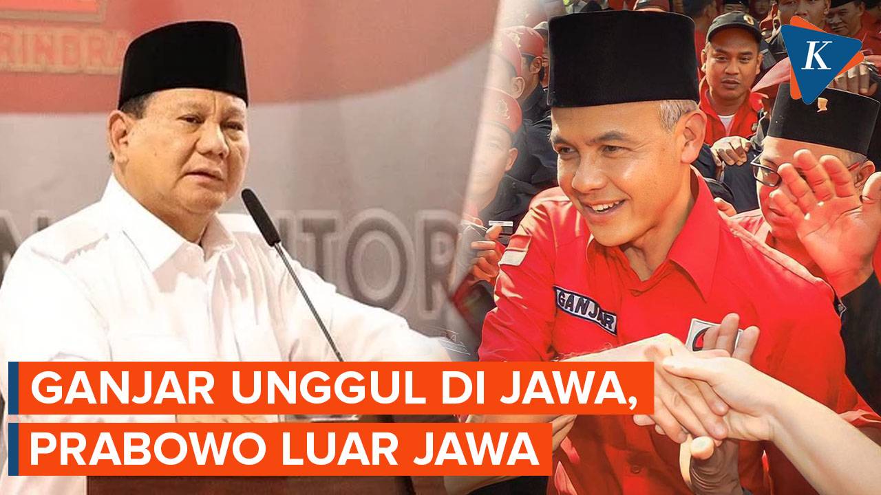 Survei Litbang Kompas, Ganjar Kuasai Jawa, Prabowo Luar Jawa ...