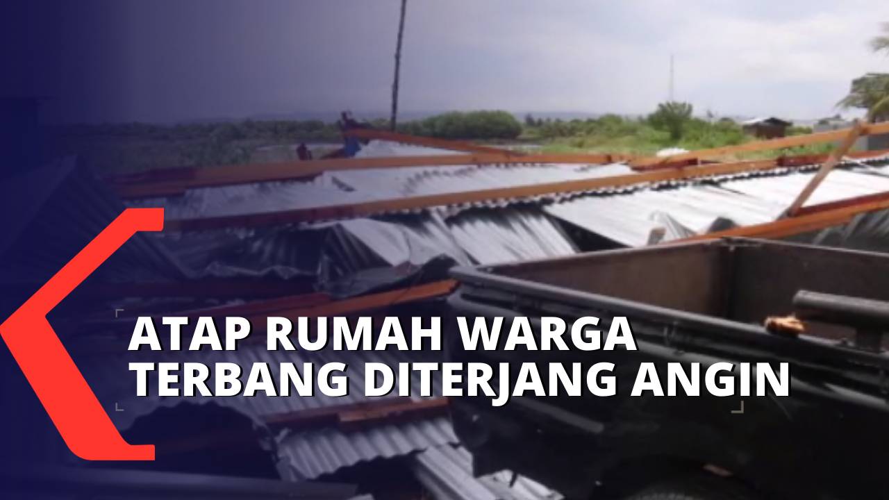 Angin Kencang Disertai Hujan Terjang Aceh, Atap Rumah Warga Terbang ...