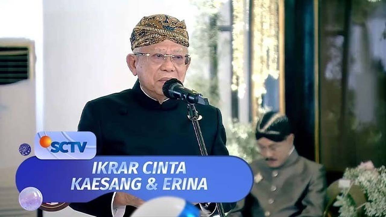 Nasihat Pernikahan Dari Wapres Ma'aruf Amin Untuk Kaesang dan Erina ...