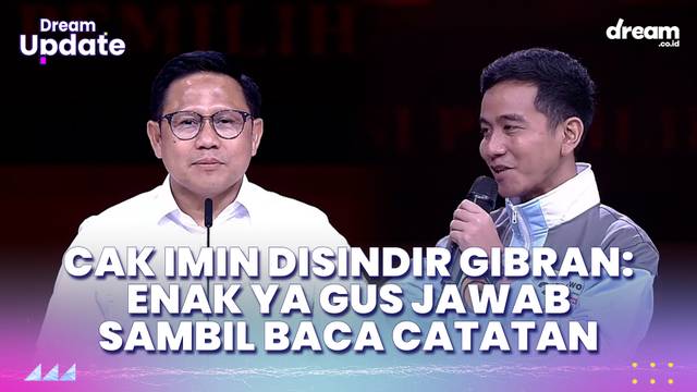 Jawab Pertanyaan Moderator, Cak Imin Disindir Gibran: Enak ya Gus Jawab Sambil Baca Catatan ...