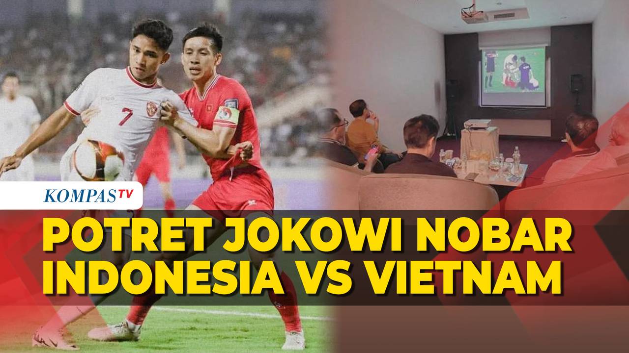 Potret Jokowi Nobar Indonesia vs Vietnam Bareng Menteri Basuki: Bangga ...