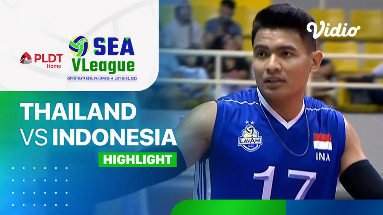 Highlights | Putra: Thailand vs Indonesia | SEA VLeague - Philippines | Vidio