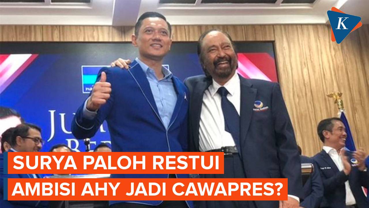 Bolak-Balik Temui Paloh, AHY Ngebet Jadi Cawapres? - Kompascom | Vidio