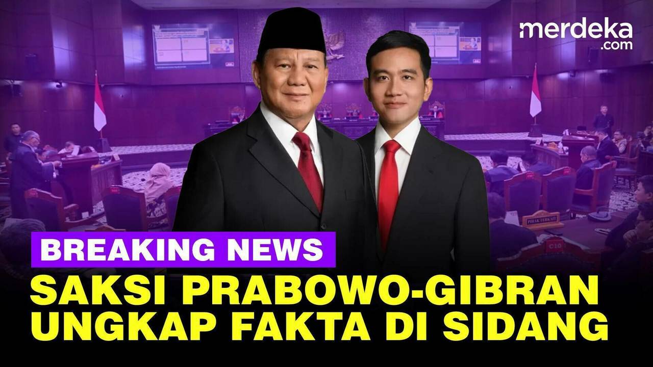 Live Keterangan Saksi Fakta Prabowo Gibran Di Sidang Sengketa Pilpres