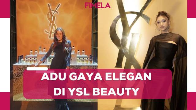 Adu Gaya Selebritis Kenakan Pakaian Serba Hitam Hadir di Acara Brand Beauty Paris | Enamplus
