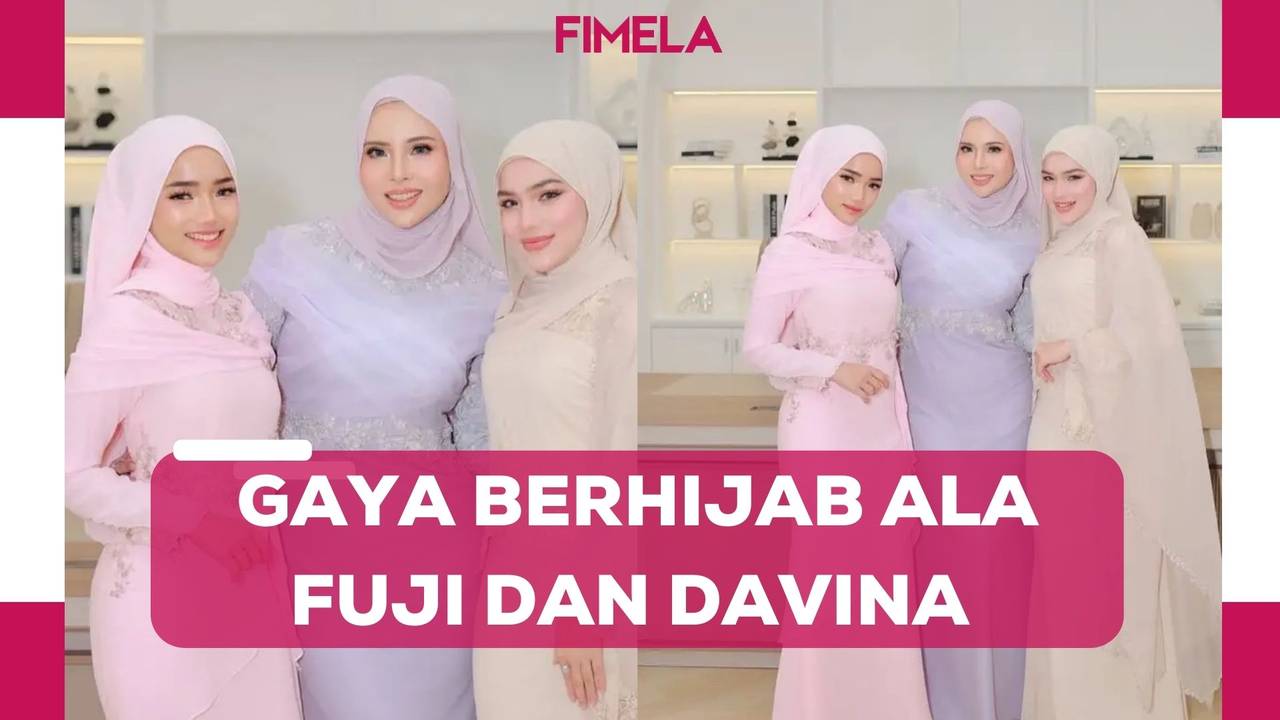 6 Potret Elegan Fuji Dan Davina Karamoy Kenakan Hijab Dari Brand