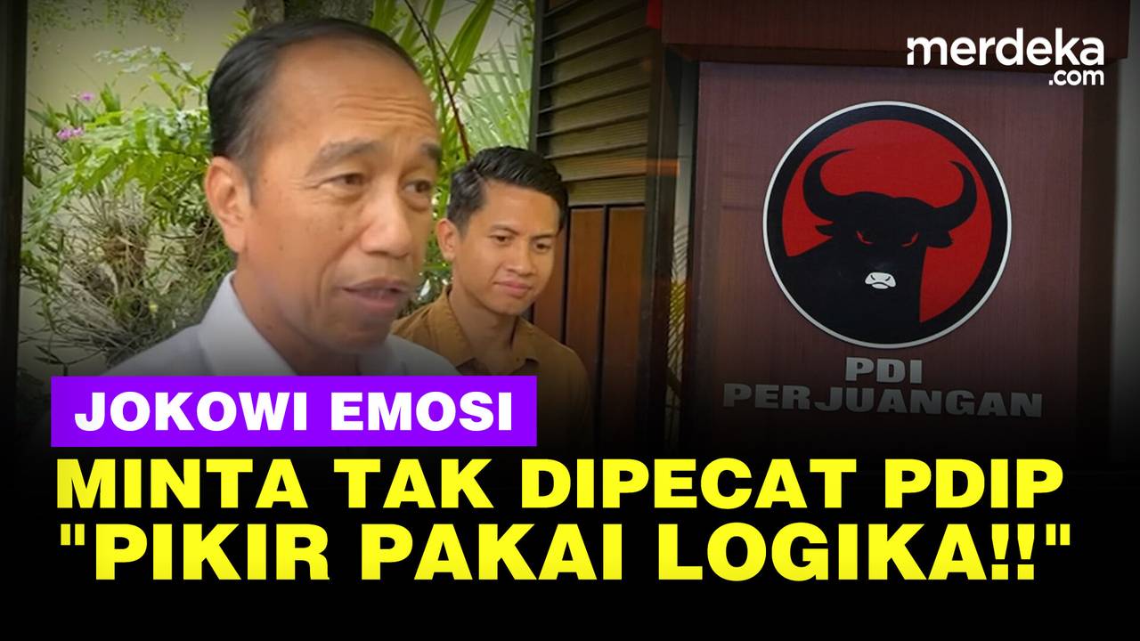Emosi, Jokowi Disebut Minta Tak Dipecat dari PDIP: Untungnya Apa, Pikir Pakai Logika! - merdeka ...