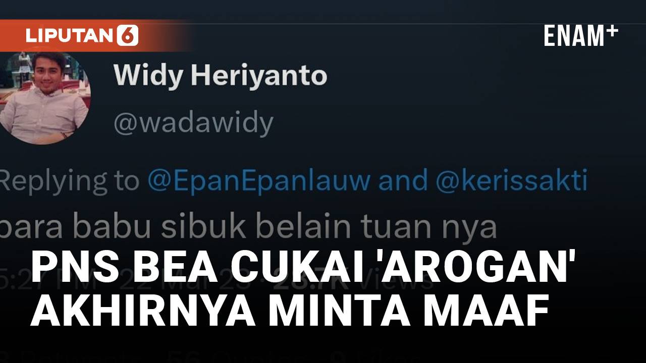 PNS Bea Cukai yang Sebut Warga "Babu" dan "Banyak Bacot" Minta Maaf - liputan6.com