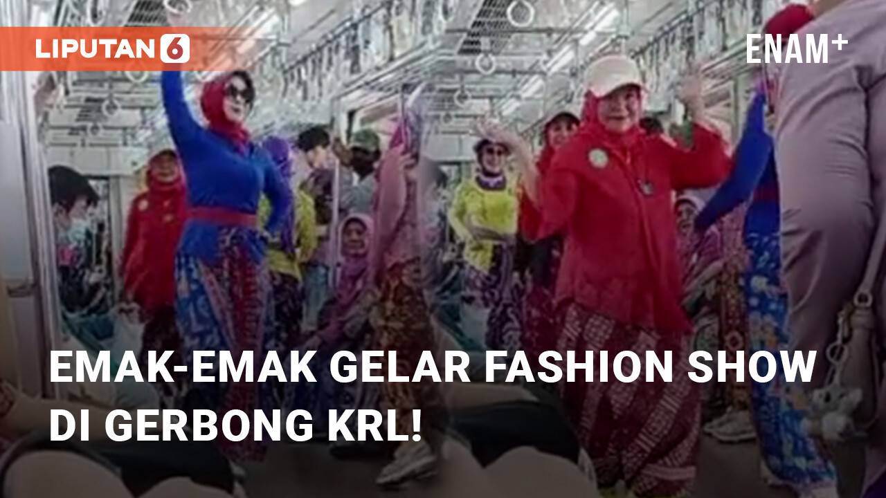 Momen Sekelompok Emak-emak Gelar Fashion Show di Gerbong KRL! - LiputanEnam | Vidio