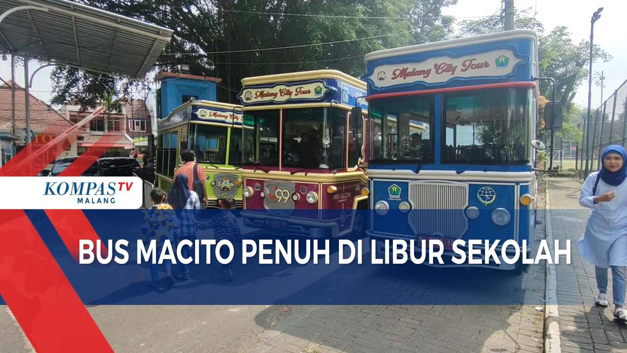 Penumpang Bus Macito Membludak di Libur Sekolah - Kompas TV | Vidio