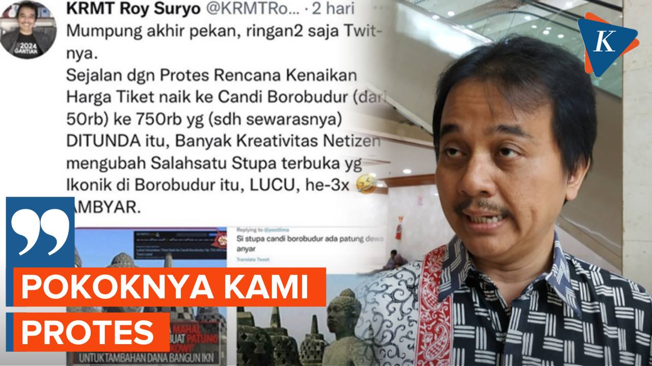 Roy Suryo Laporkan Pengunggah Pertama Meme Stupa Candi Borobudur ...
