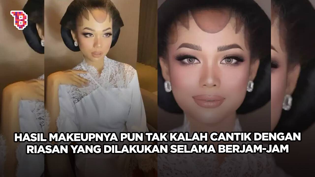 Sat-set cuma 30 menit, wanita di-makeup jadi pengantin Jawa ini hasilnya mirip Aurel Hermansyah ...
