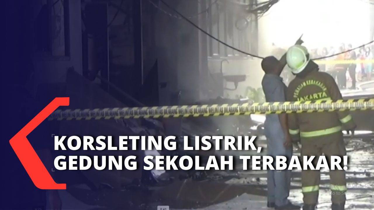 Diduga Korsleting Listrik di Dapur, Gedung Sekolah di Tebet Jakarta Terbakar hingga Lantai 2 ...