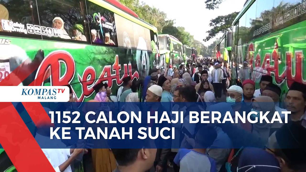Tangis Haru Iringi Keberangkatan Calon Haji di Kota Malang - Kompas TV ...