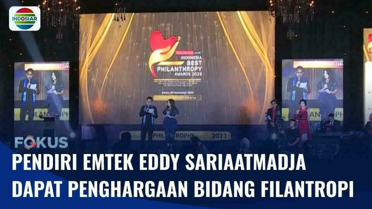 Pendiri Emtek Eddy Sariaatmadja Raih Penghargaan Indonesia Filantropi ...