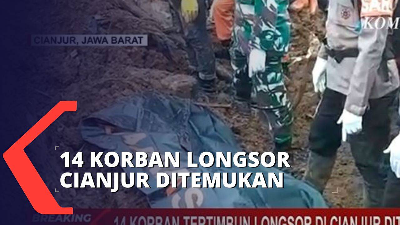 Tim Gabungan Temukan 14 Korban Tertimbun Longsor di Cianjur - Kompas TV | Vidio