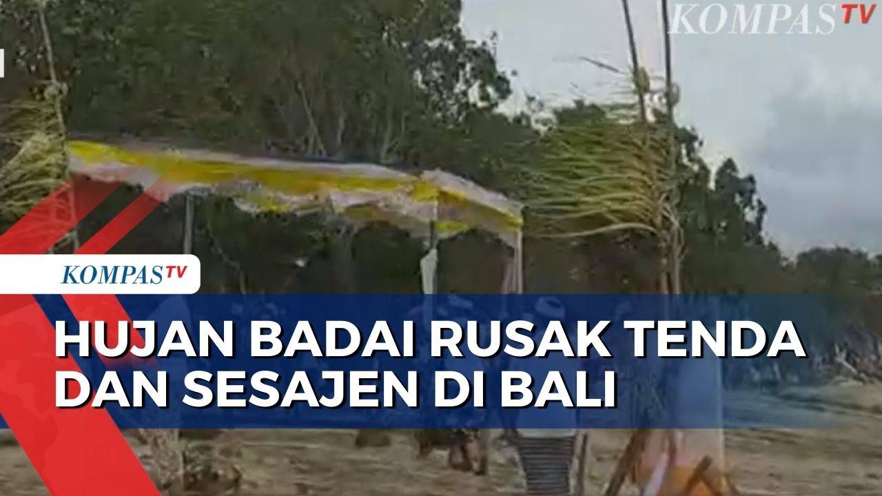 Hujan Badai Melanda Bali, Sejumlah Pura Ambruk dan Tenda Sesajen untuk ...