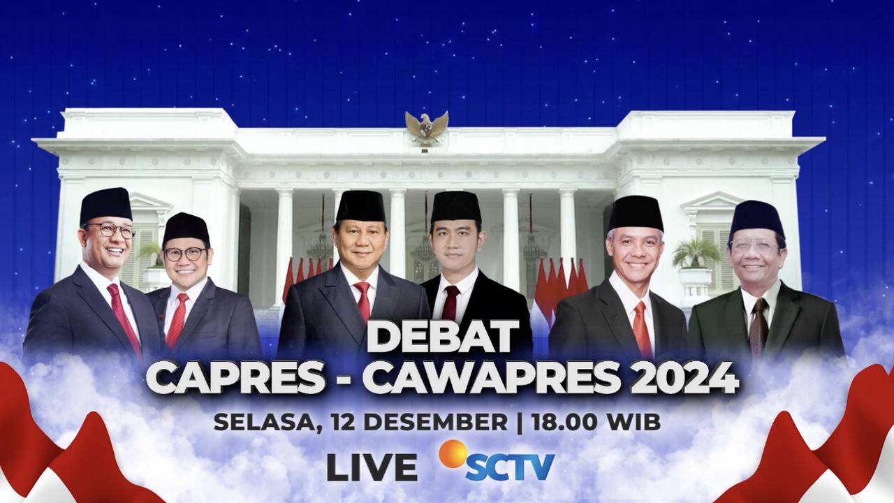 Saling Beradu, Debat Perdana Capres dan Cawapres Pemilu 2024, Live 12 Desember Pkl 18.00 WIB ...