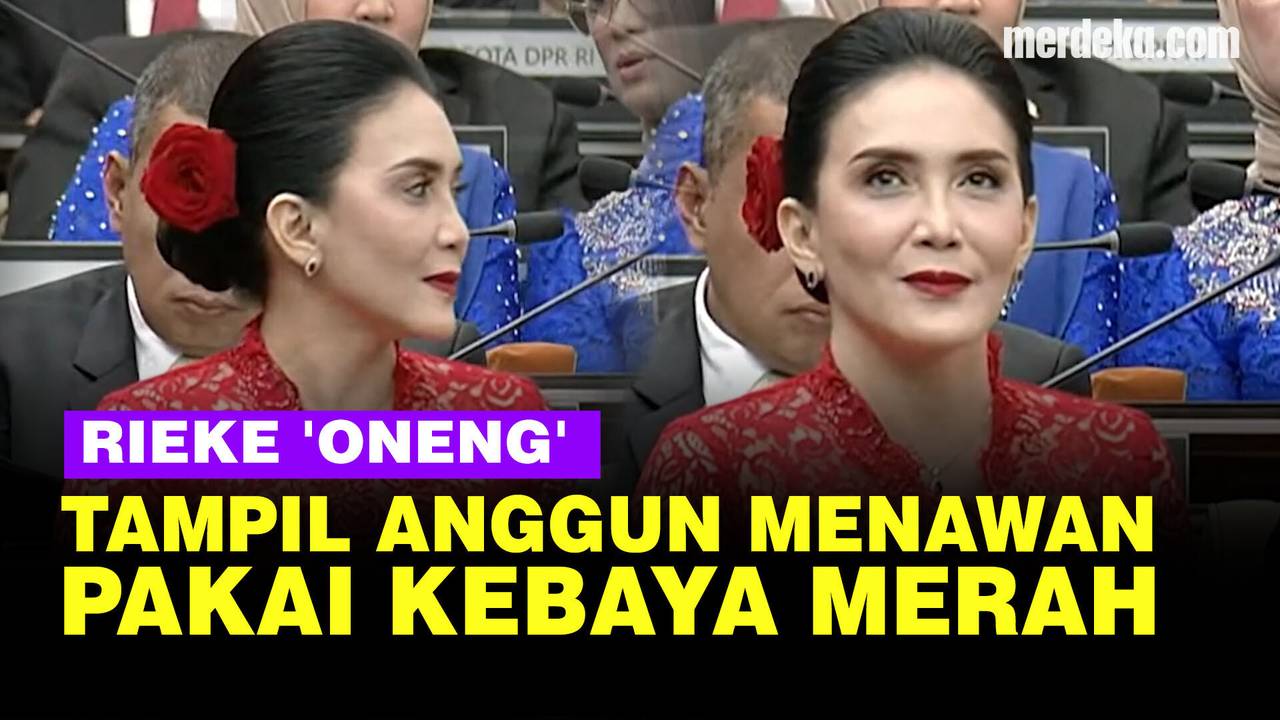 Rieke 'Oneng' PDIP Tampil Anggun Menawan Pakai Kebaya Merah Disumpah ...