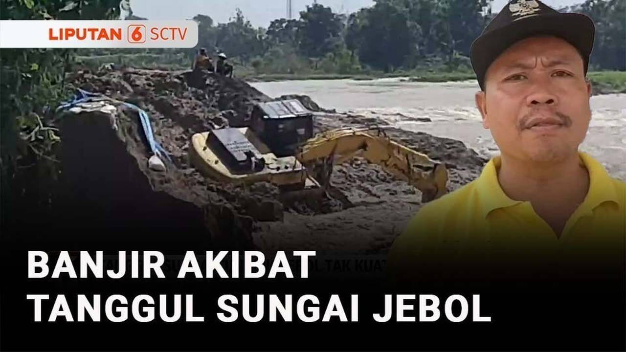 Tanggul Sungai Tuntang Jebol, Ratusan Rumah di Grobogan Terendam Banjir | Liputan 6 - SCTV | Vidio