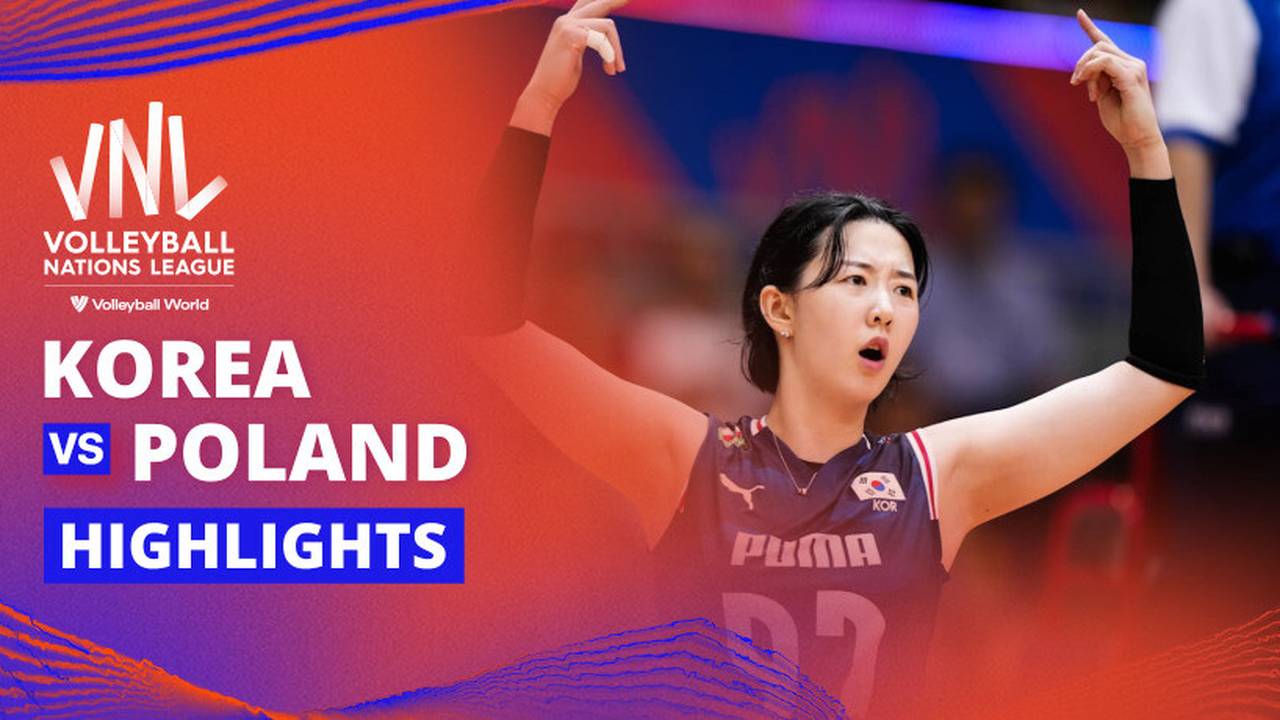 Women: Korea vs Poland - Highlight | Volleyball Nations League 2025 | Vidio