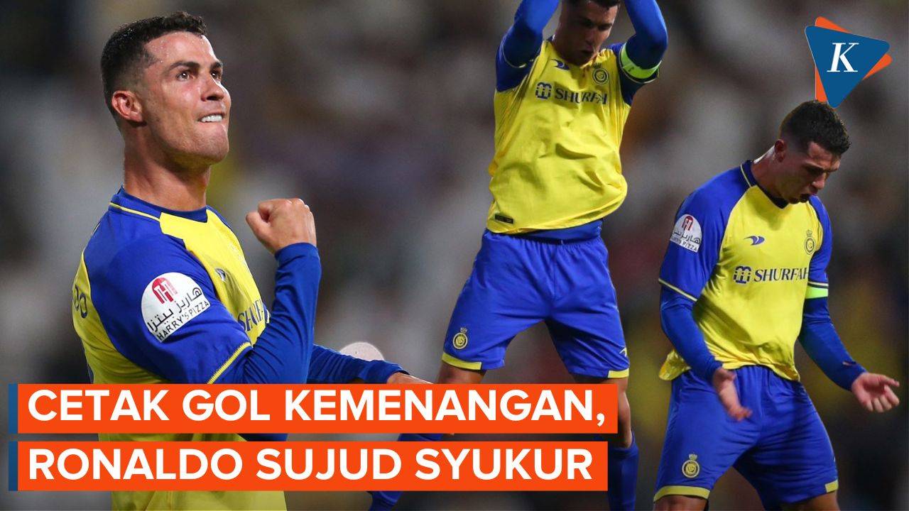 Ronaldo Sujud Syukur Usai Cetak Gol Kemenangan Untuk Al Nassr ...