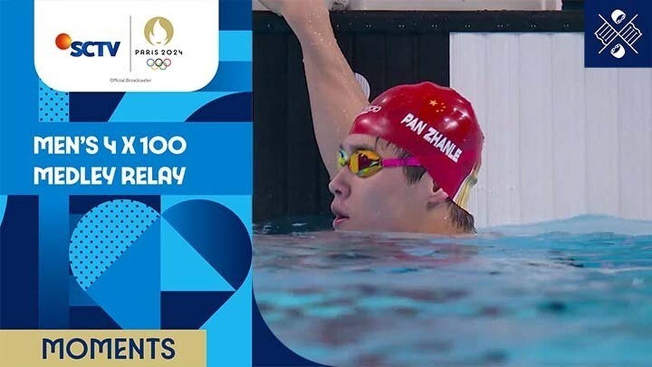 Berhasil Mengejar ! Akhirnya China Juara Swimming Mens 4 x 100 M Medley ...