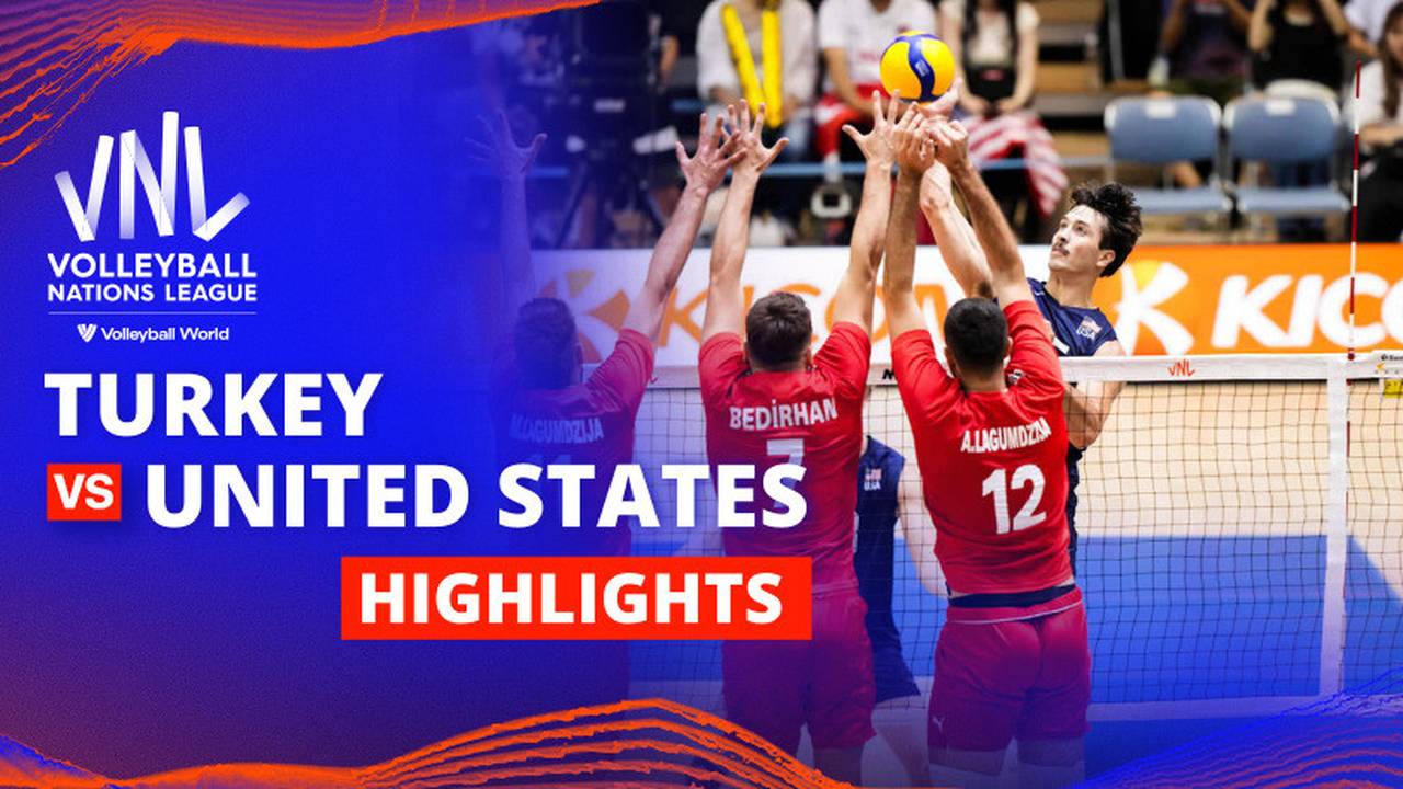 Men: Turkey vs United States - Highlight | Volleyball Nations League 2025