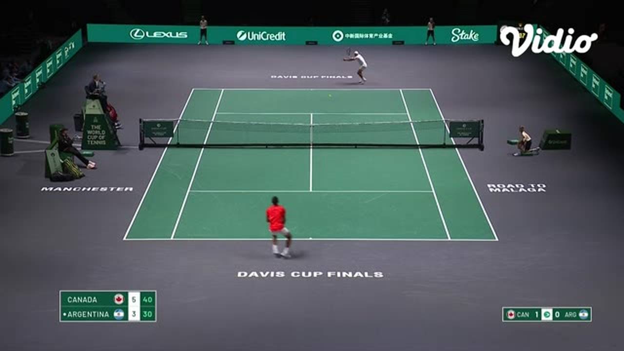 Felix Auger-Aliassime (CAN) vs Sebastian Baez (ARG) - Highlights | Davis Cup Finals Group Stage ...